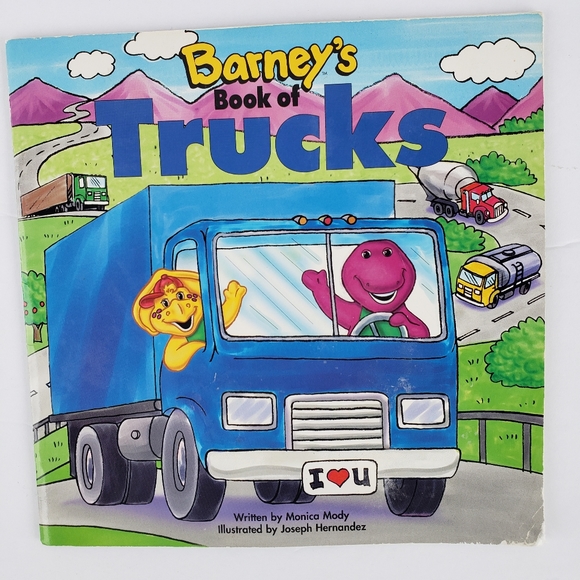 Barney | Toys | Barney Vintage Original Release Vintage Book Of Trucks ...